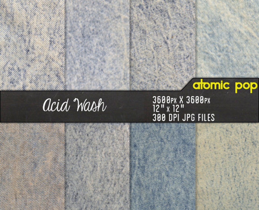 Instant Download // Acid Wash Denim Jean Digital Paper Pack// Textured ...