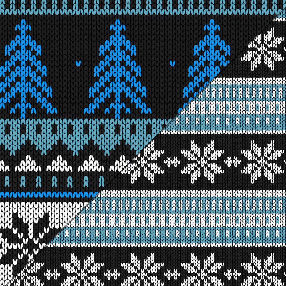 Instant Download // Blue Knit Sweater Texture Holiday Digital Paper ...