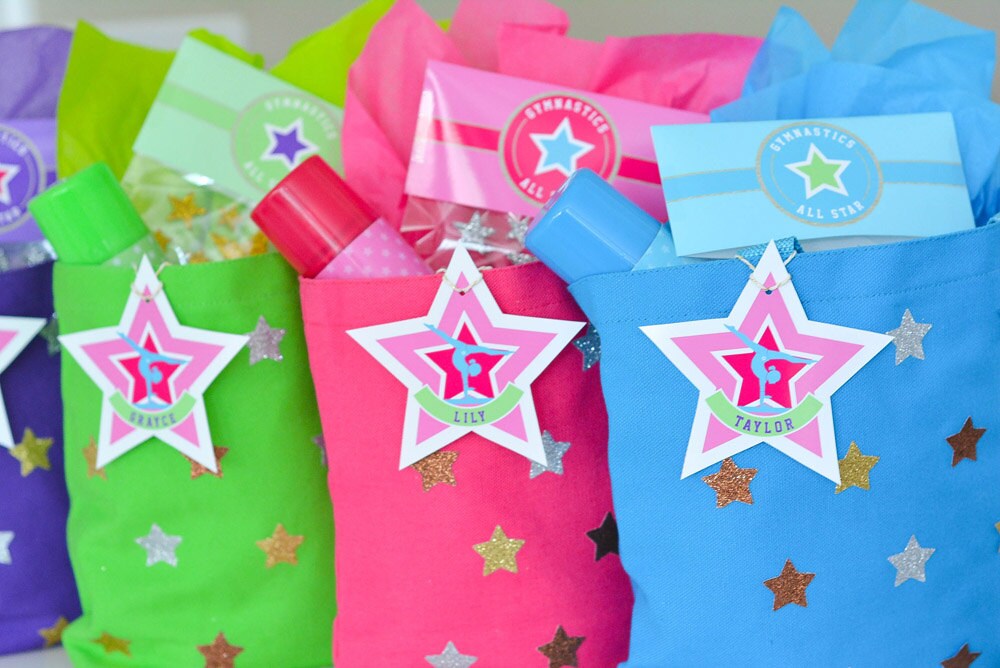 Gymnastics Tumbling Party Girl Tween Teen Birthday Printable | Etsy