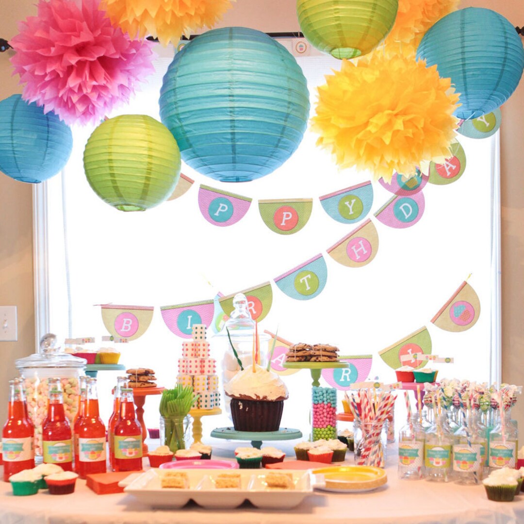 Chevron Cupcake Birthday - Printable Customized Package - Etsy