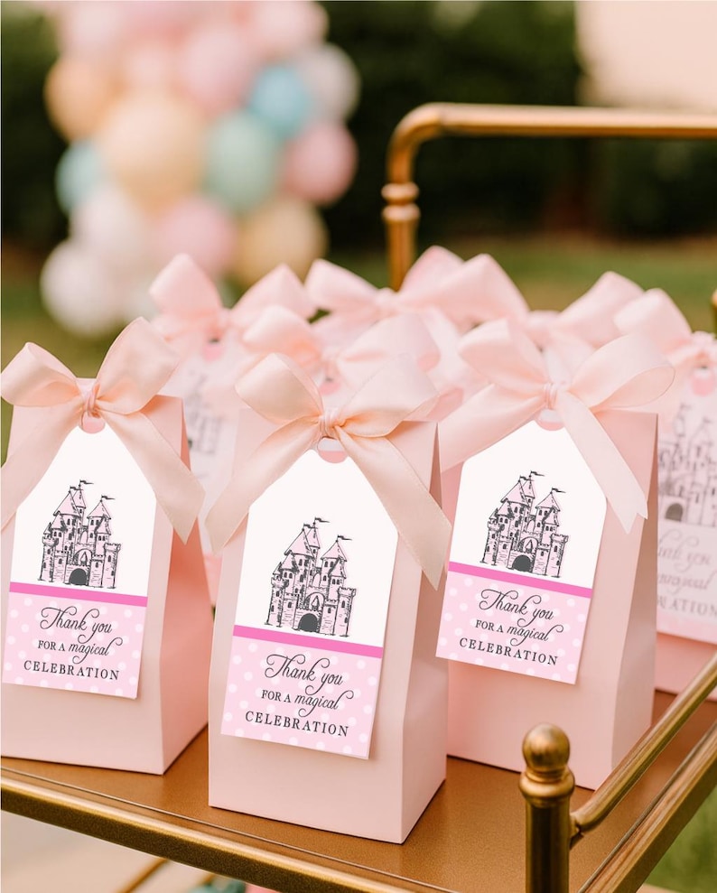 Princess Birthday Party Printables | Pink & Gold Fairy Tale Decorations ...