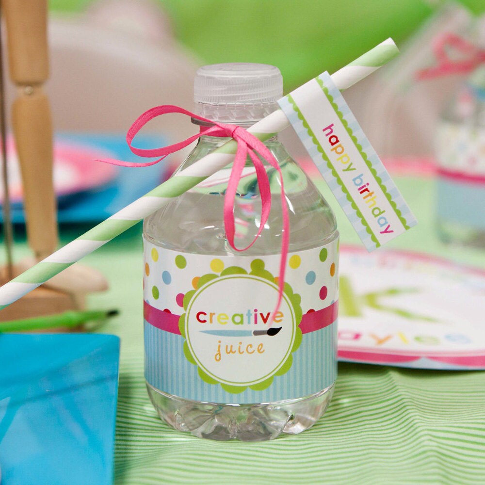 Polka Dot Arts & Crafts Birthday Printable Customized | Etsy