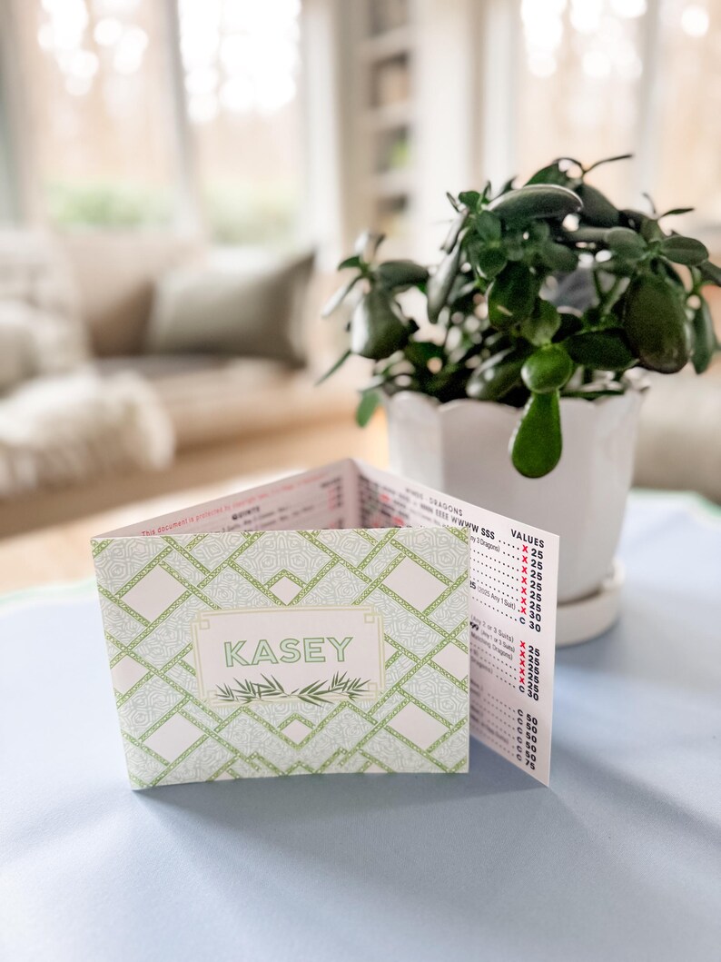 Editable Mahjong Card Insert | American Mahjong Card Cover | Printable ...