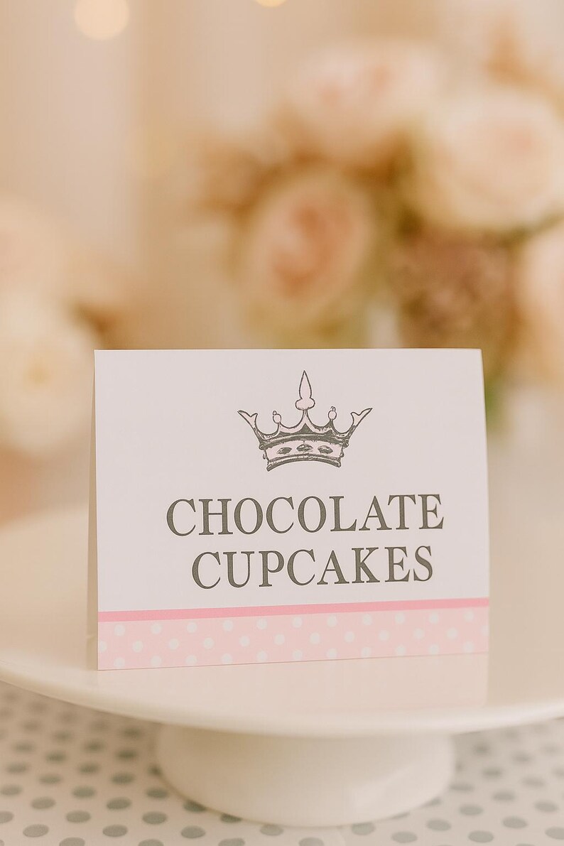Princess Birthday Party Printables | Pink & Gold Fairy Tale Decorations ...