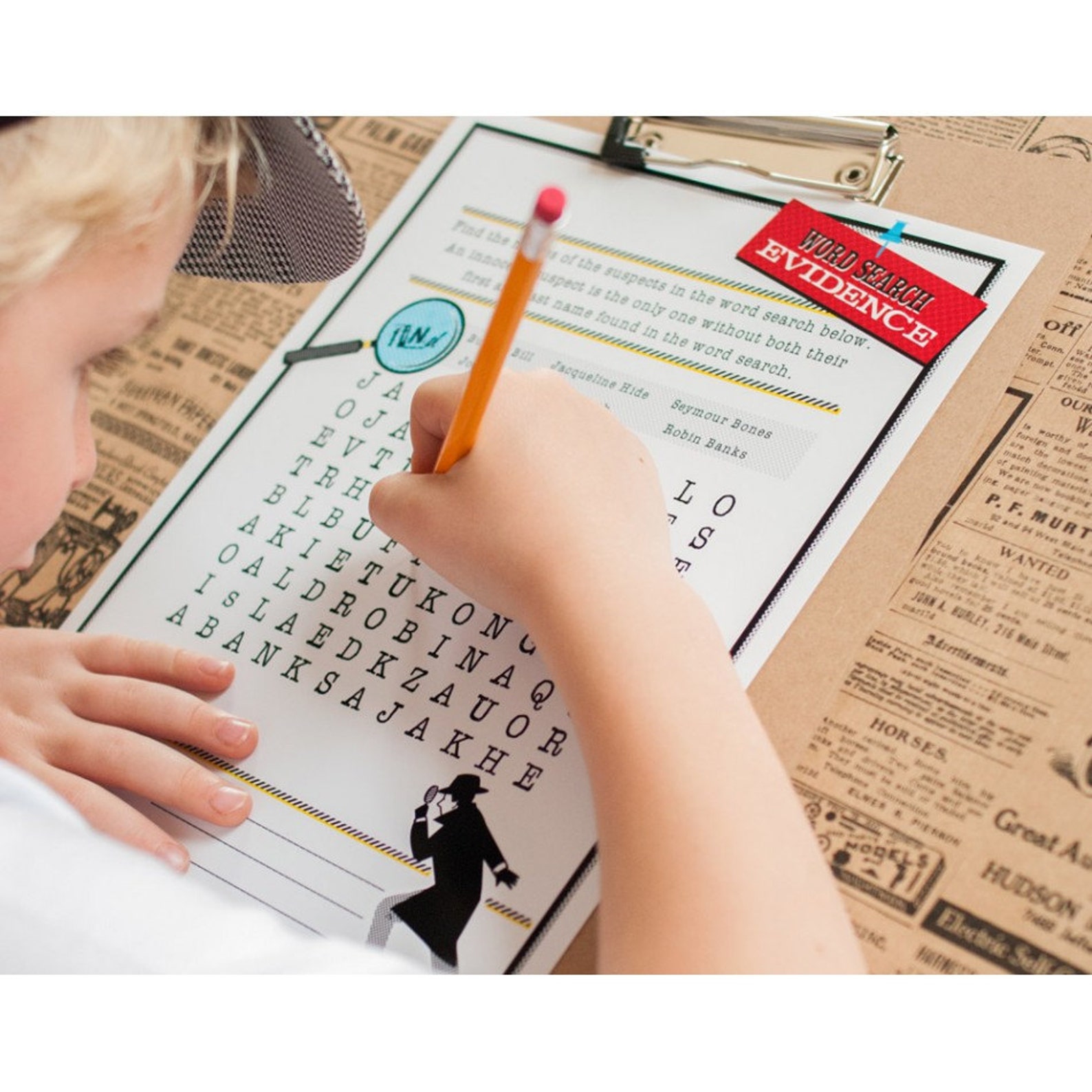 Detective Sleuth Mystery Criminal Case Solving Activity Game | Etsy