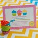 Chevron Cupcake Birthday - Pink or Blue - Printable Customized ...