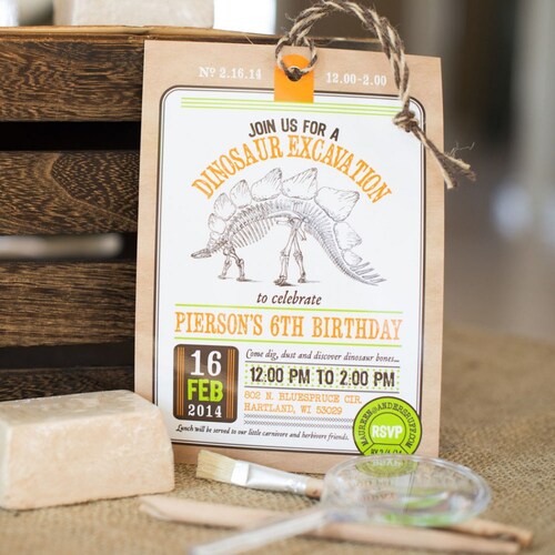 Dinosaur Excavation Dino Dig Birthday Sign Printable - Etsy