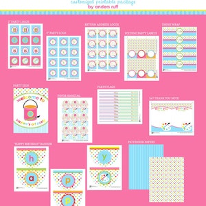 Polka Dot Arts & Crafts Birthday - Printable Customized Package - Etsy
