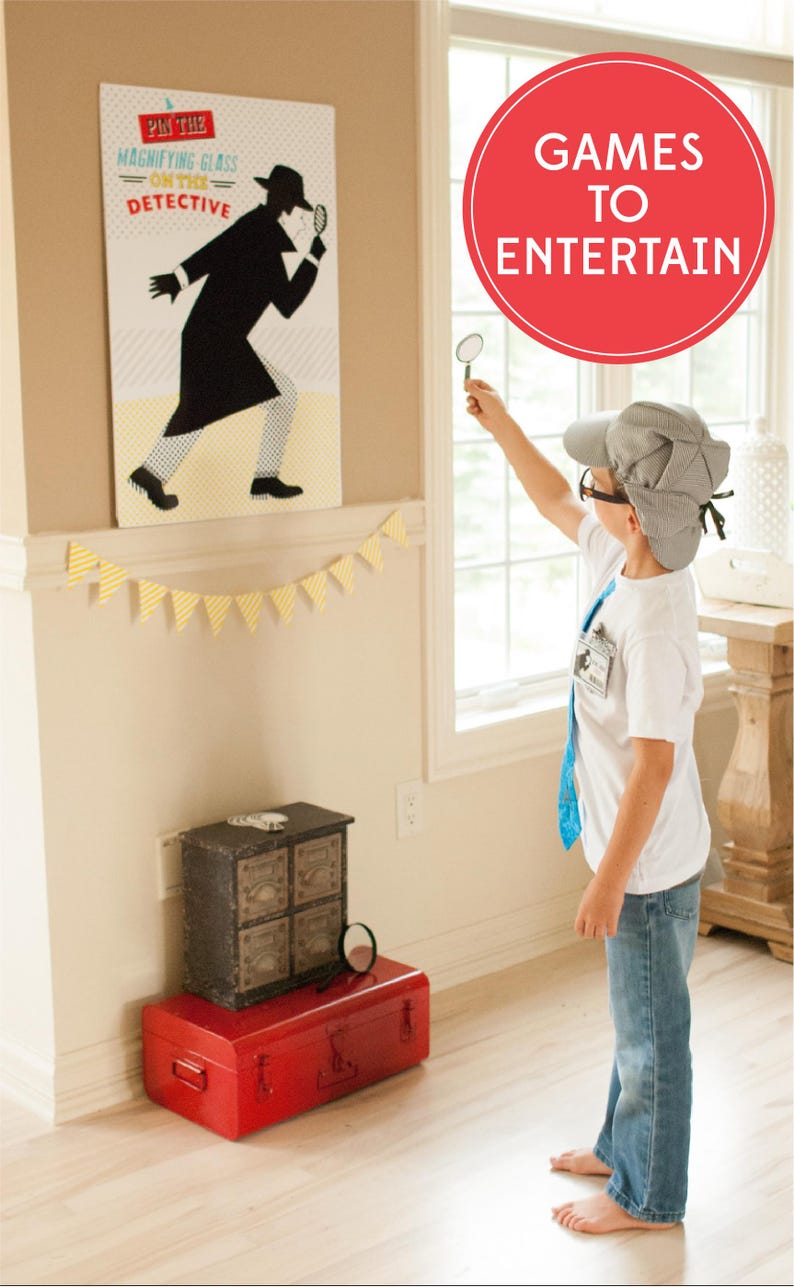 Detective Mystery Party Game Printable – Sleuth Clues, Suspect Profiles ...