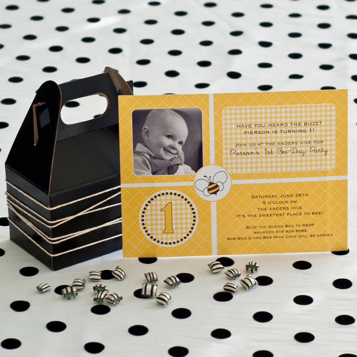 Bumble Bee Day Happy Bee Day Buzz Honey Beehive First Birthday - Etsy