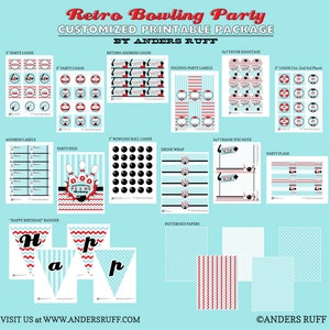 Retro Bowling Vintage Lanes Pins Bowling League Team Sports Birthday ...