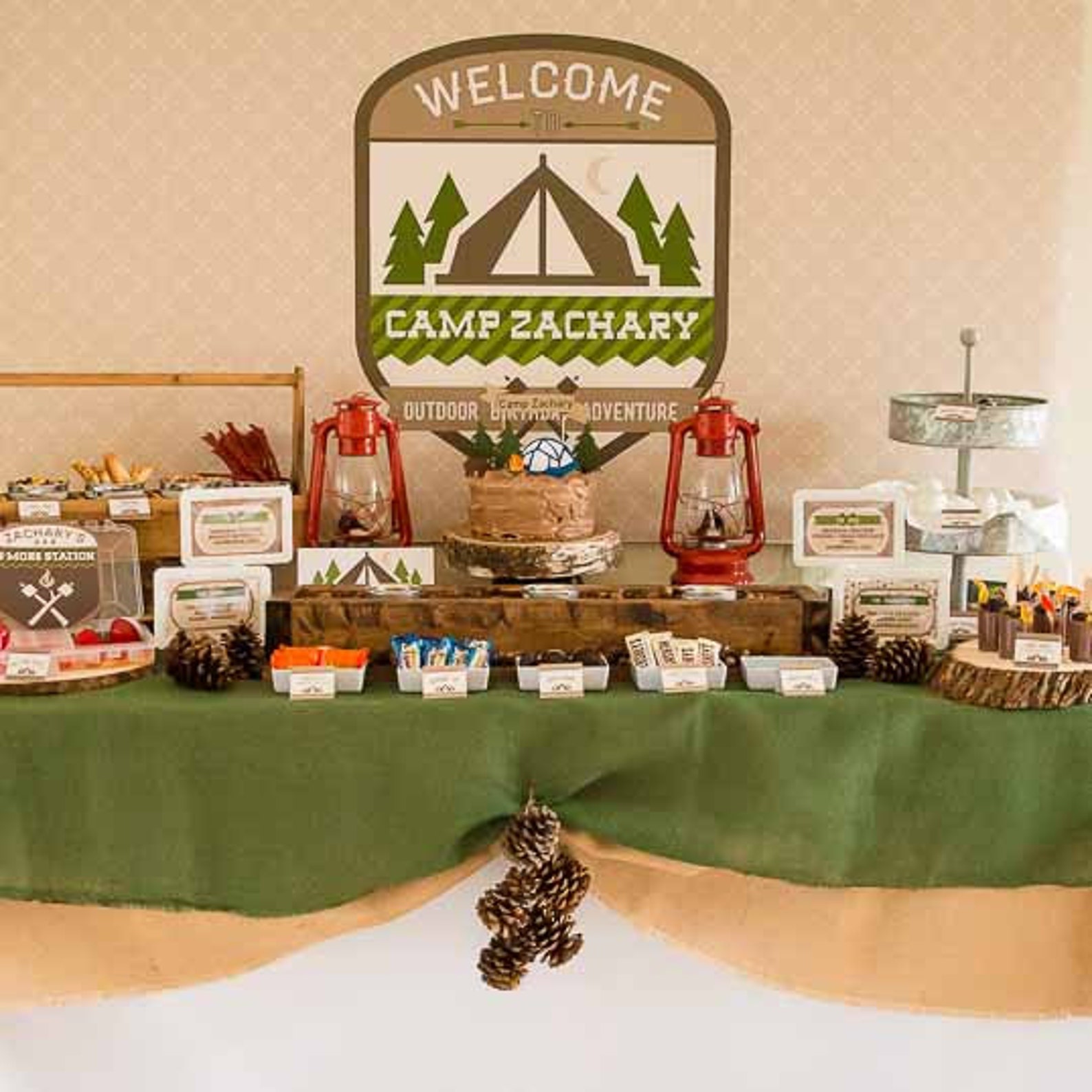 Outdoor Adventure Camping Forest S'mores Sleepover Camp - Etsy