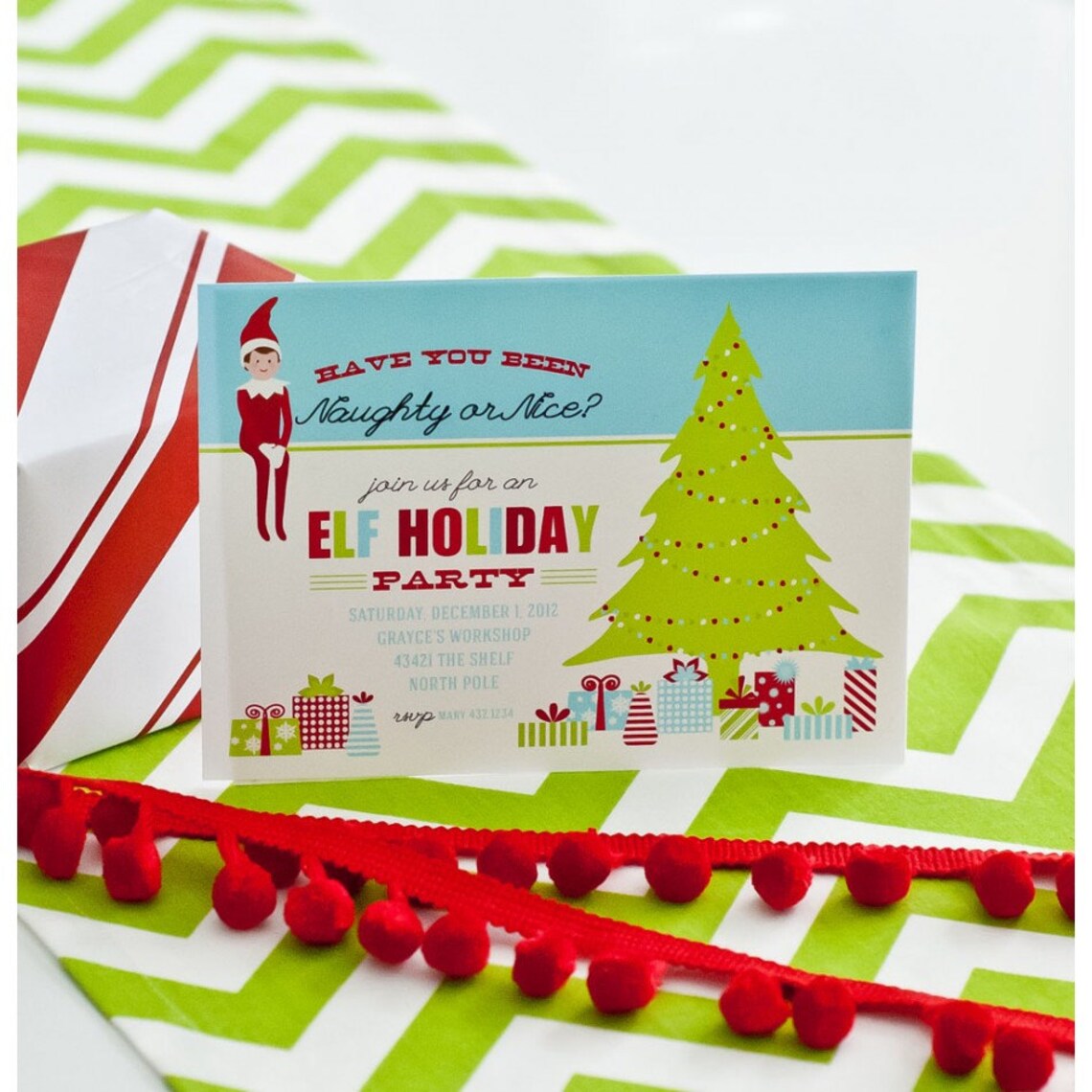 Magical Elf Invitation Elf Christmas Holiday Party Printable | Etsy