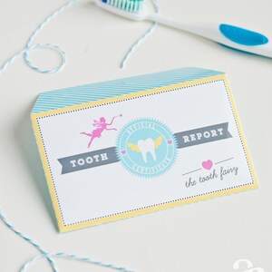 Tooth Fairy Report Certificate and Envelope Printables - Lost Tooth ...