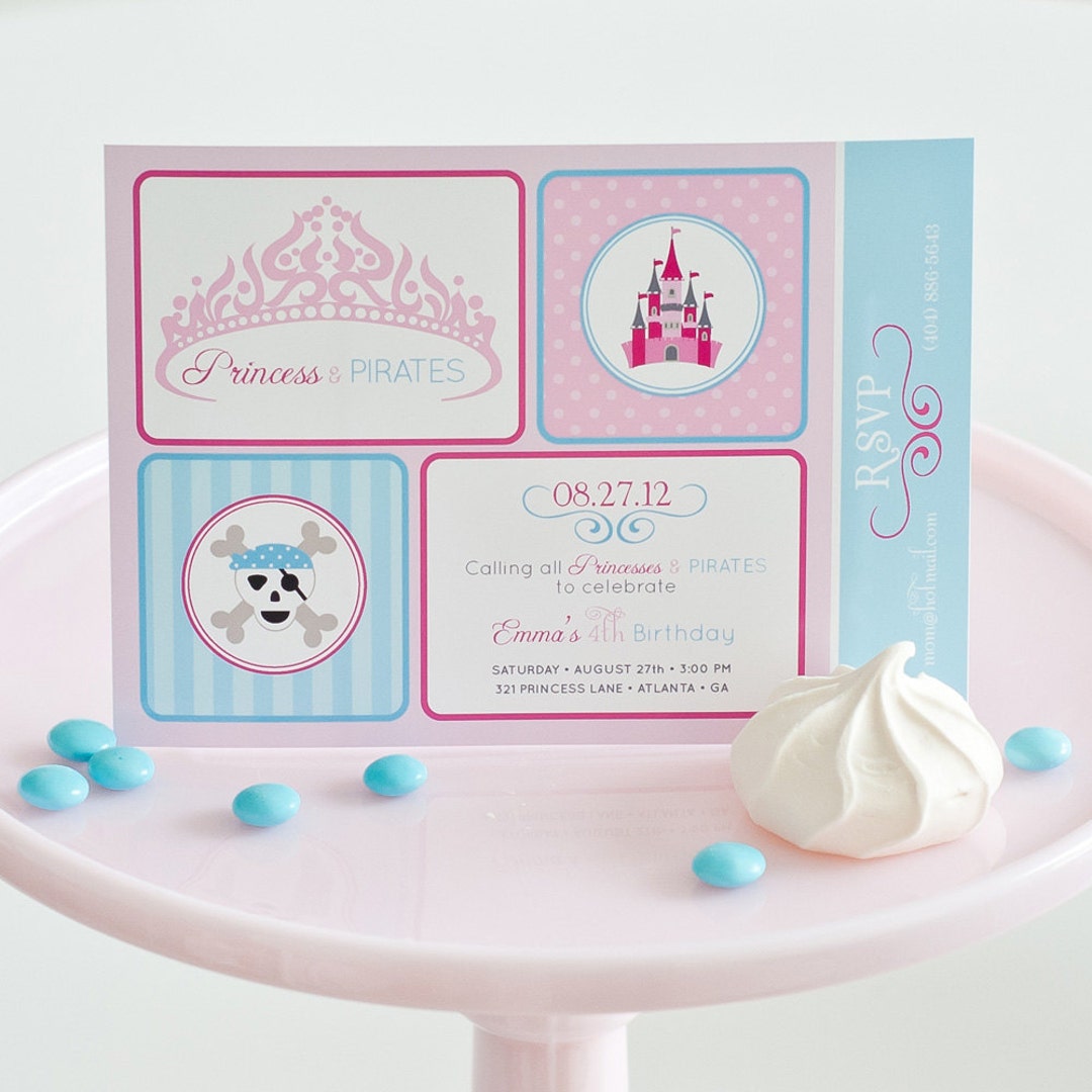 Princesses and Pirates Castle Tiara Skull Crossbones Princess Fairy ...