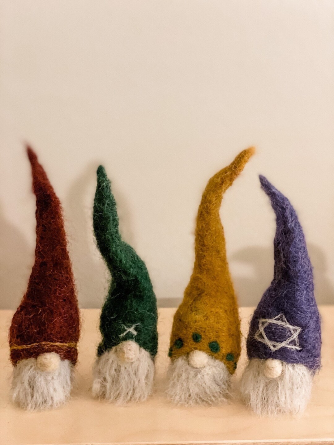 Needle Felted Wool Gnome, Christmas Gnome, Hanukkah Gnome, Holiday Gift ...