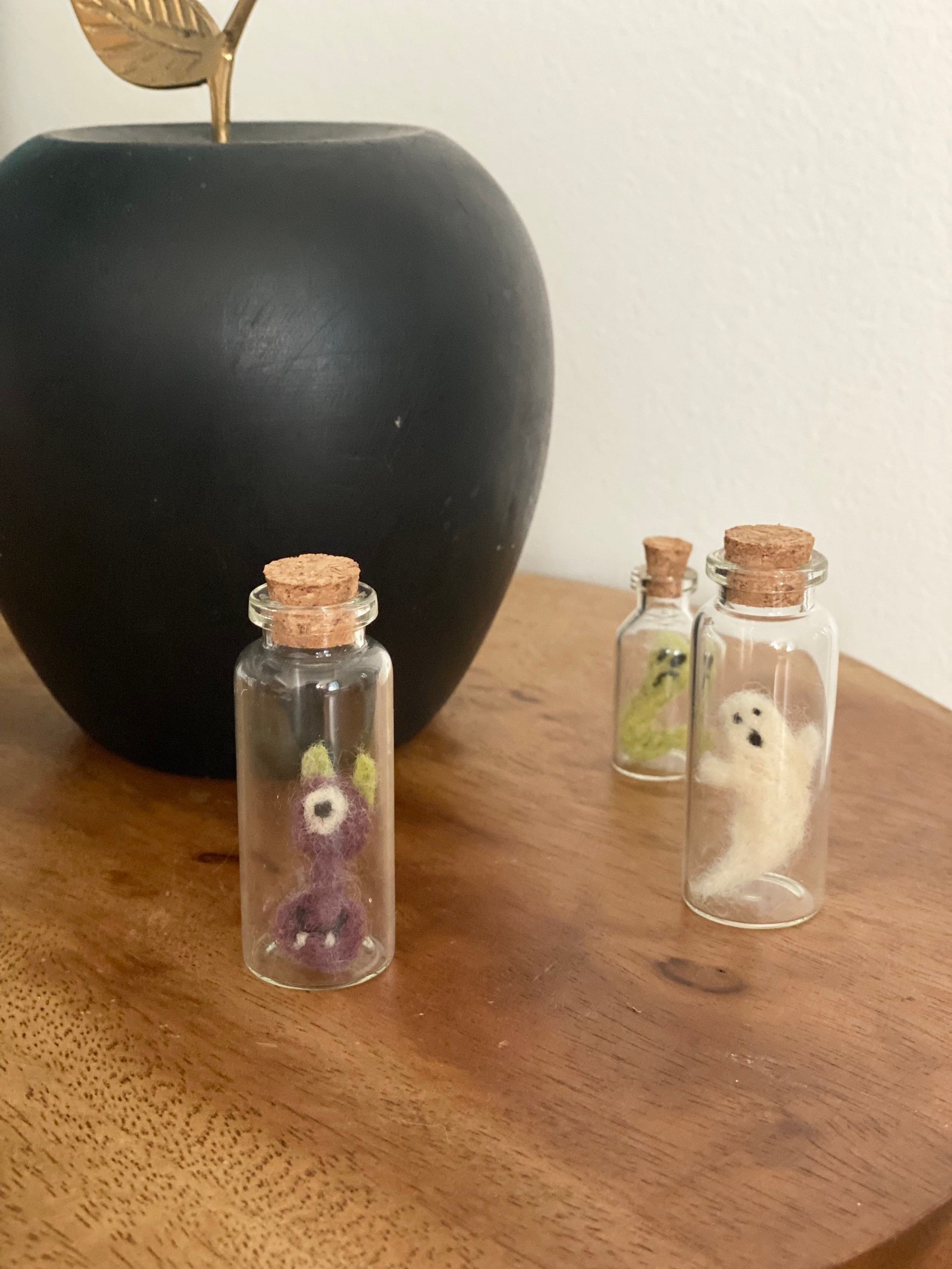 Needle Felted Oddity Jars Ghost in a Jar Alien in a Jar - Etsy