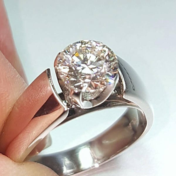 Tension Setting Ring - Etsy