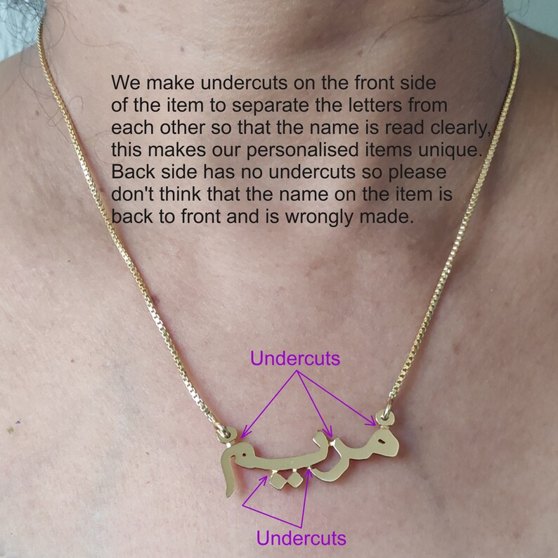 Gold Plated Handmade Personalised Name Necklace With ANY TWO Names in ...