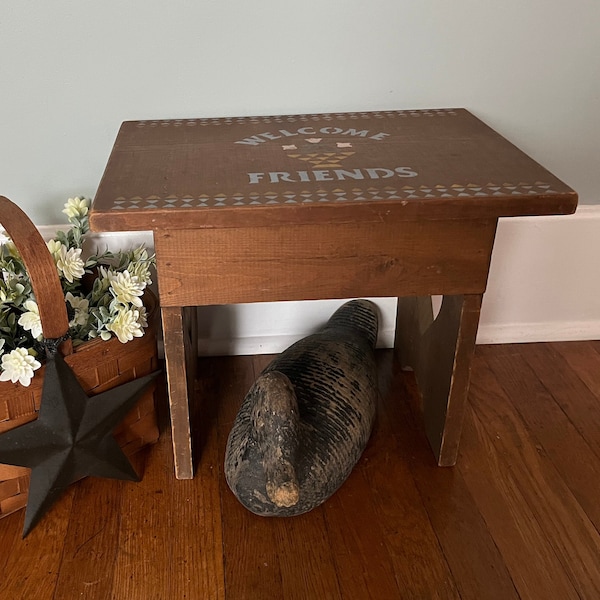 Country Wood Bench - Etsy