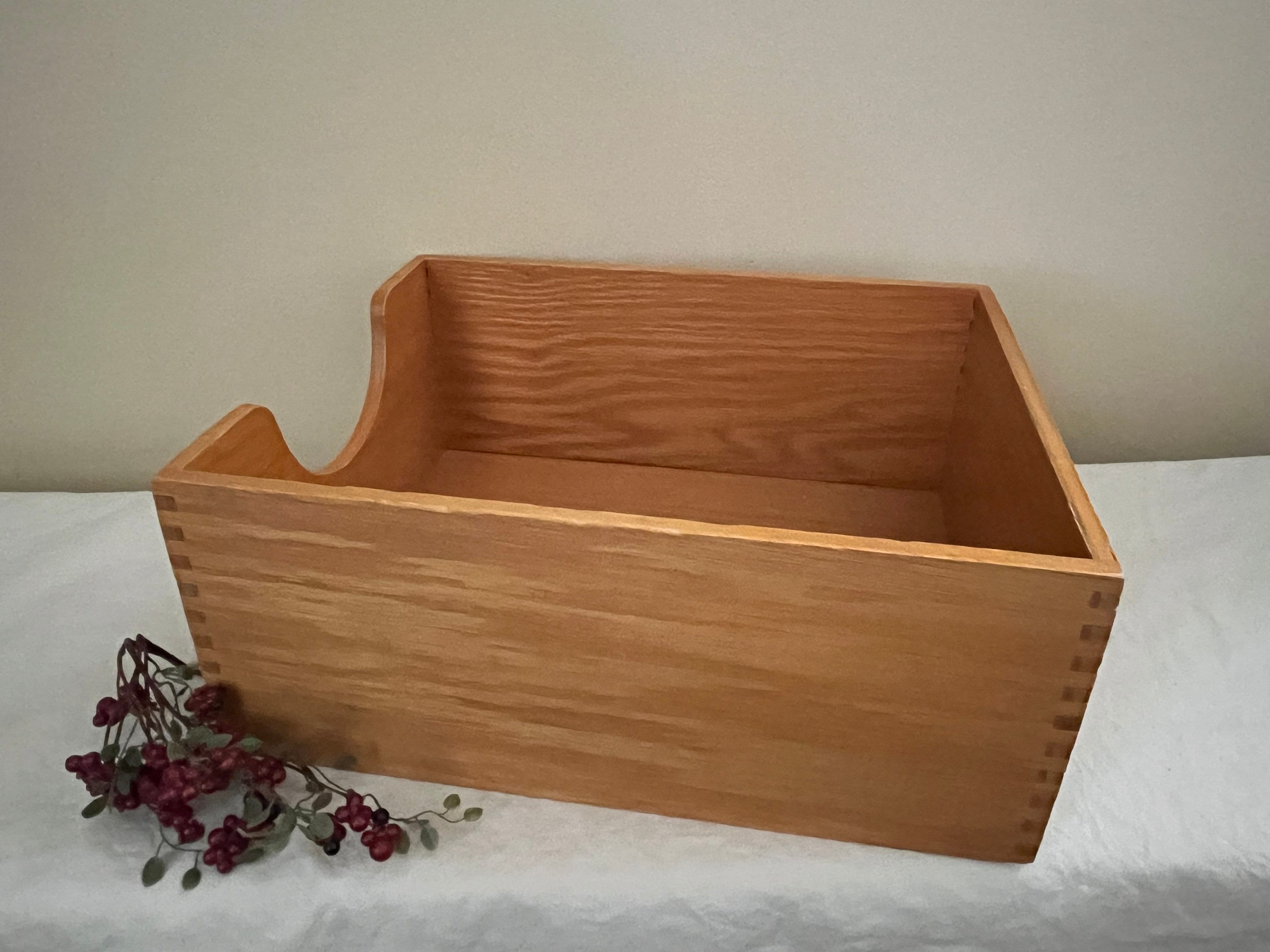 Vintage Wood Document Box Extra Large Hedberg Co Dovetail Primitive Oak ...