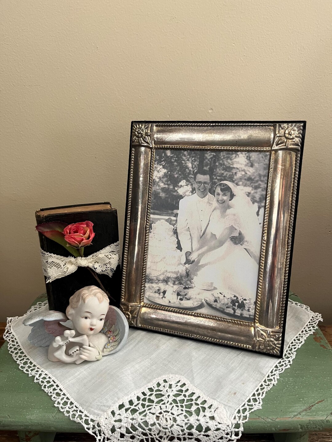 Tarnished Silver Plate Frame - Vintage Photograph Silver Plated Frame ...