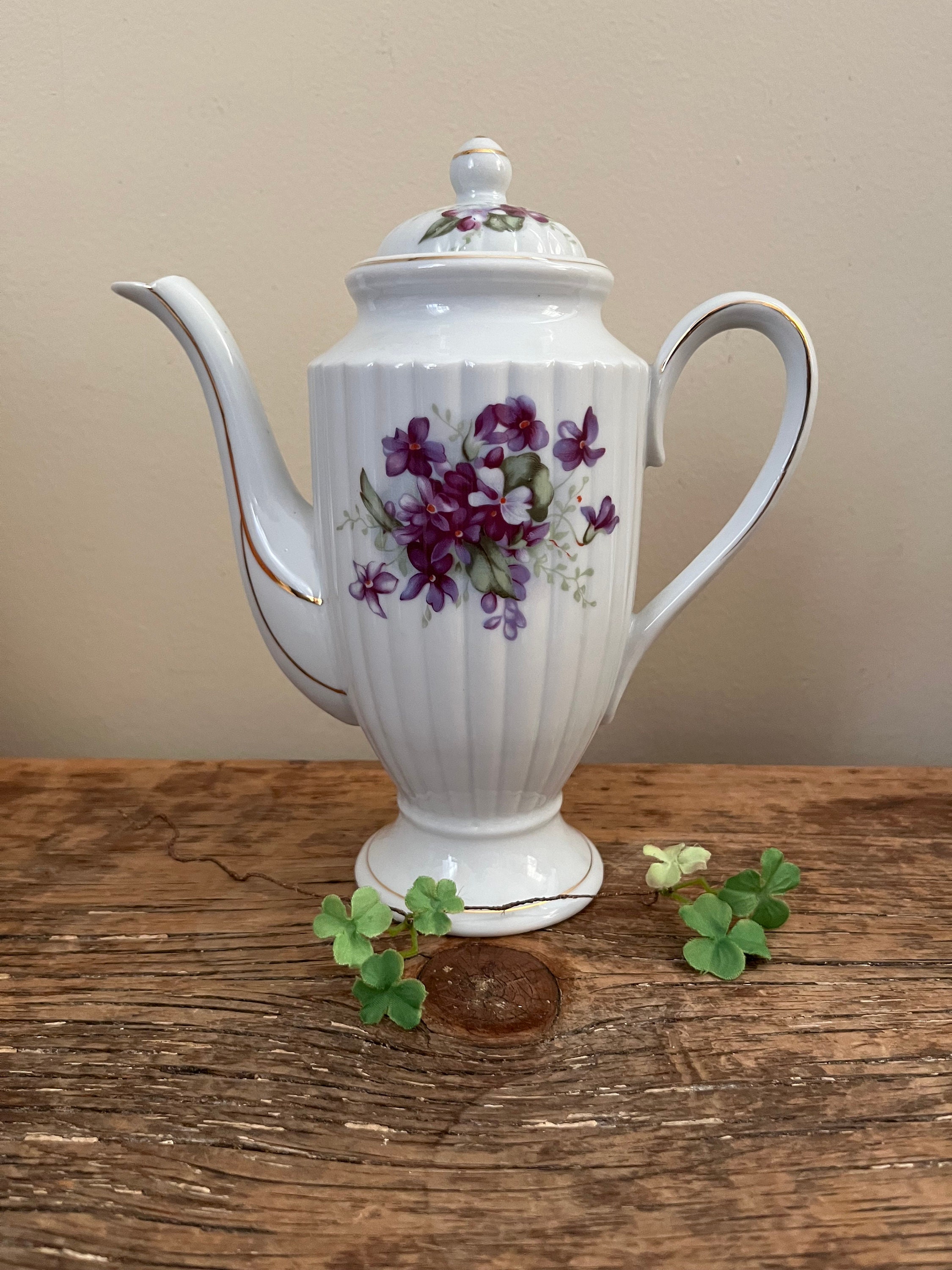 Vintage Floral Violet Miniature Tea Set Retro Tea Set Made in Japan Tea ...