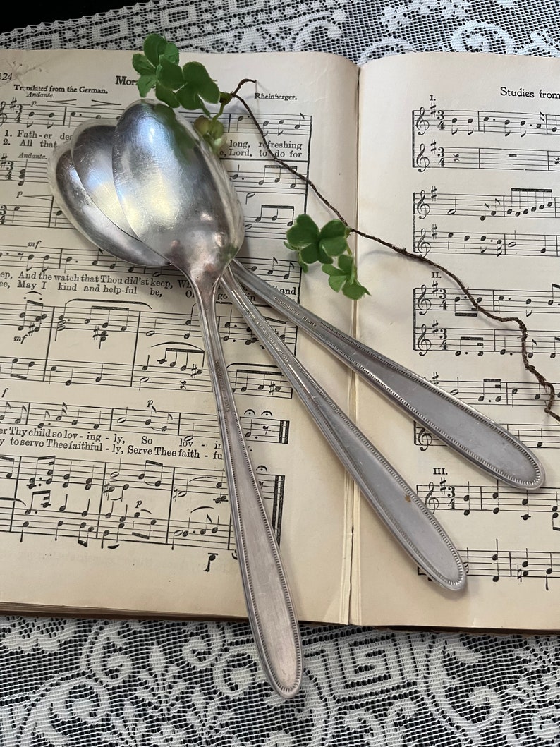 1921 Grosvenor 3 Serving Spoons Community Plate Serving - Etsy