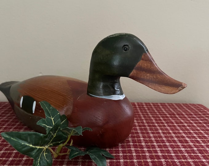 Vintage Hand Painted and Carved Mallard Duck Decoys, Hand Painted ...