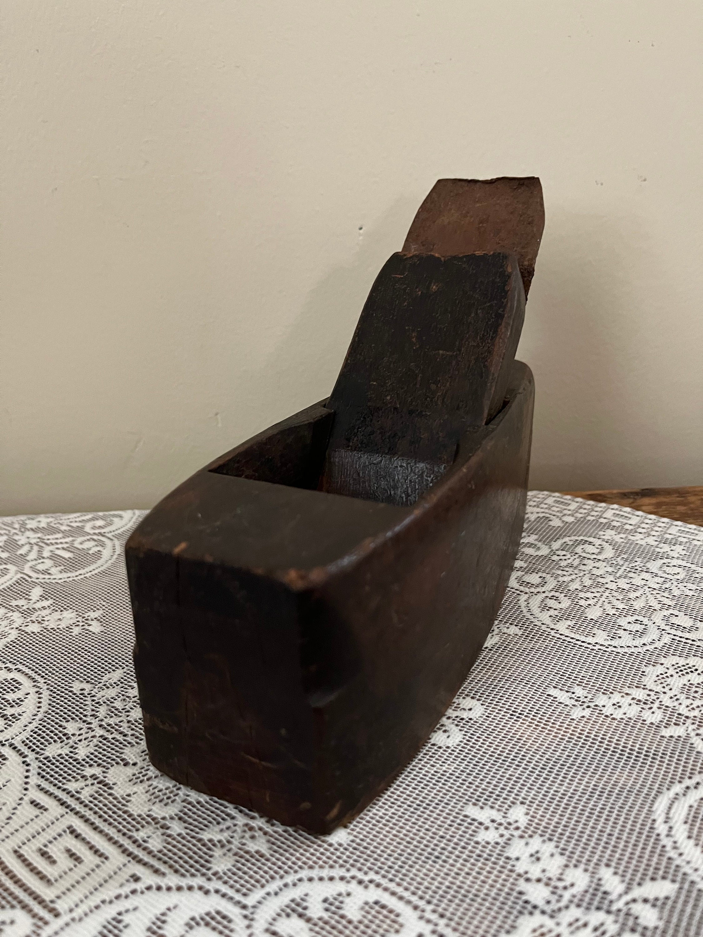 Primitive Wood Coffin Style Plane - Antique Wood Plane - Farmhouse ...