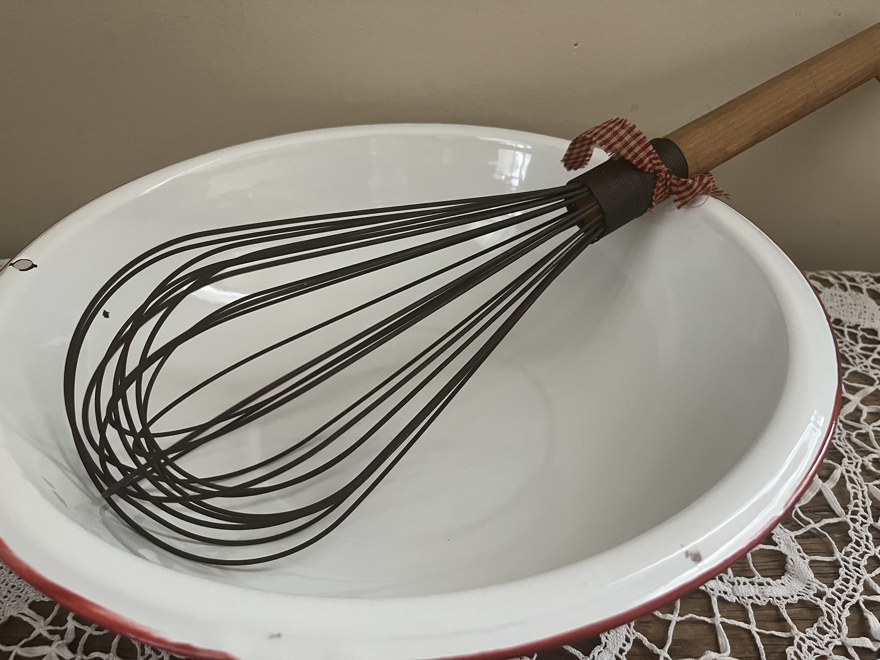 Vintage French Balloon Whisk Farmhouse Industrial Extra - Etsy