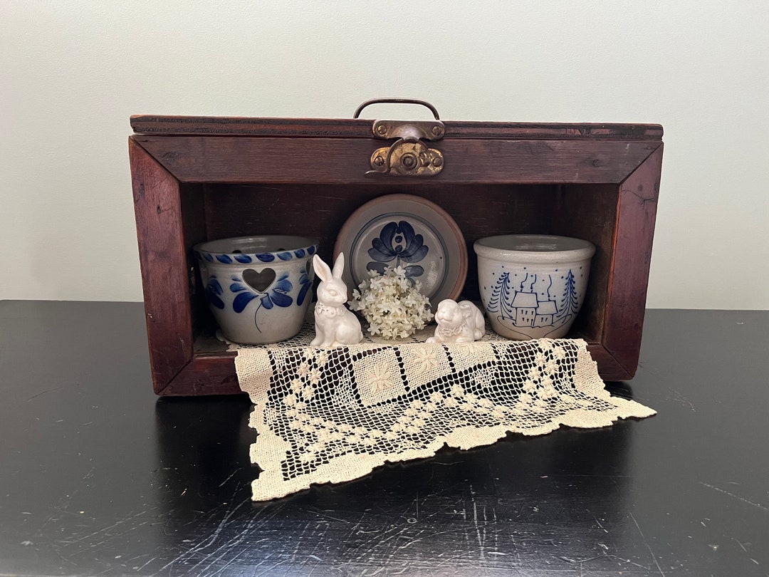 Antique Wood Collection Display Box Antique Tote Box With Open Front - Etsy