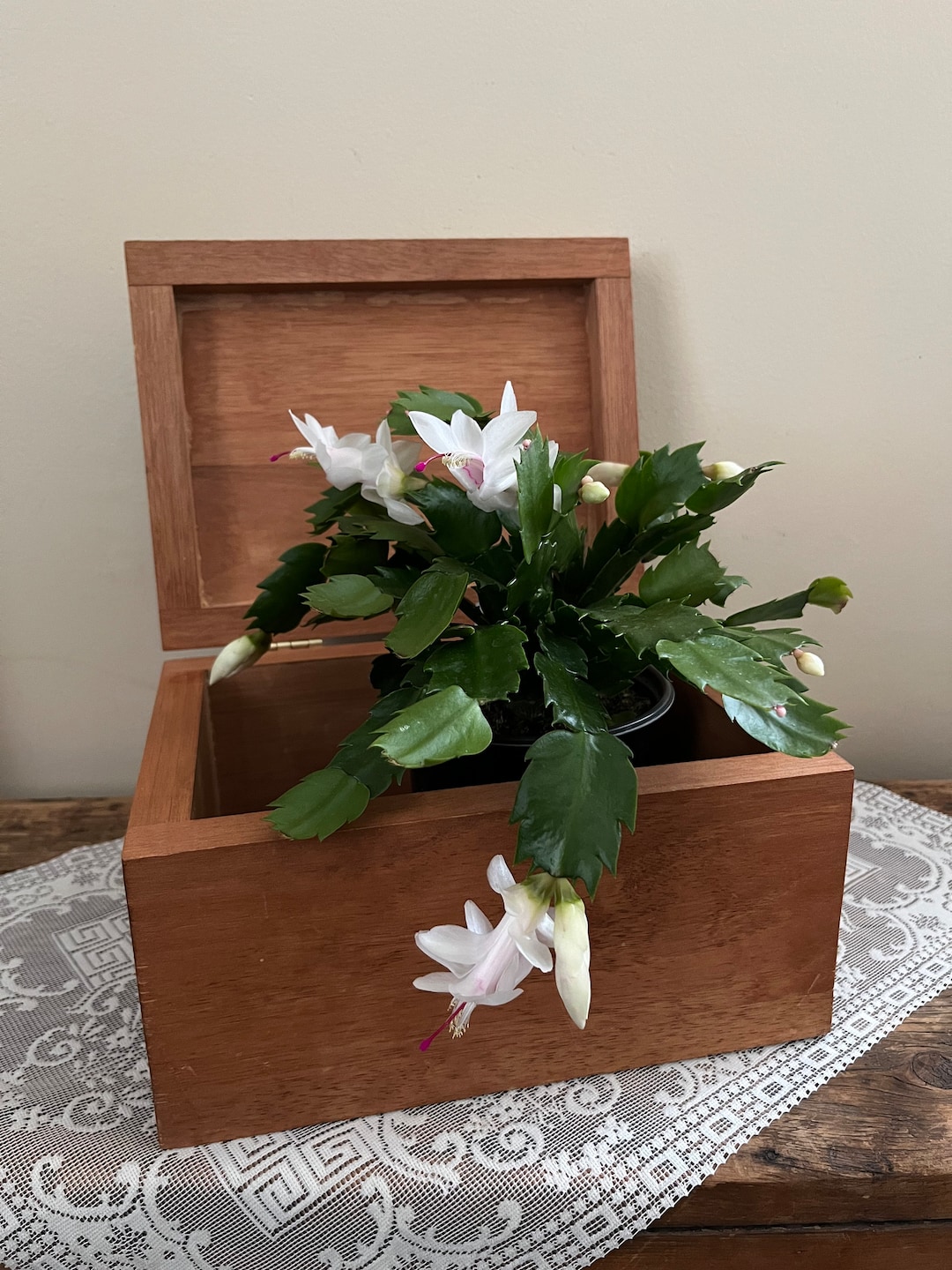 Vintage Wood Box - Simple Plain Pine Wood Box - Stacking Box Treasure ...