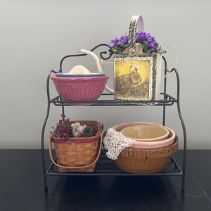 Vintage Wrought Iron Rack - Longaberger Foundry Collection Wrought Iron ...