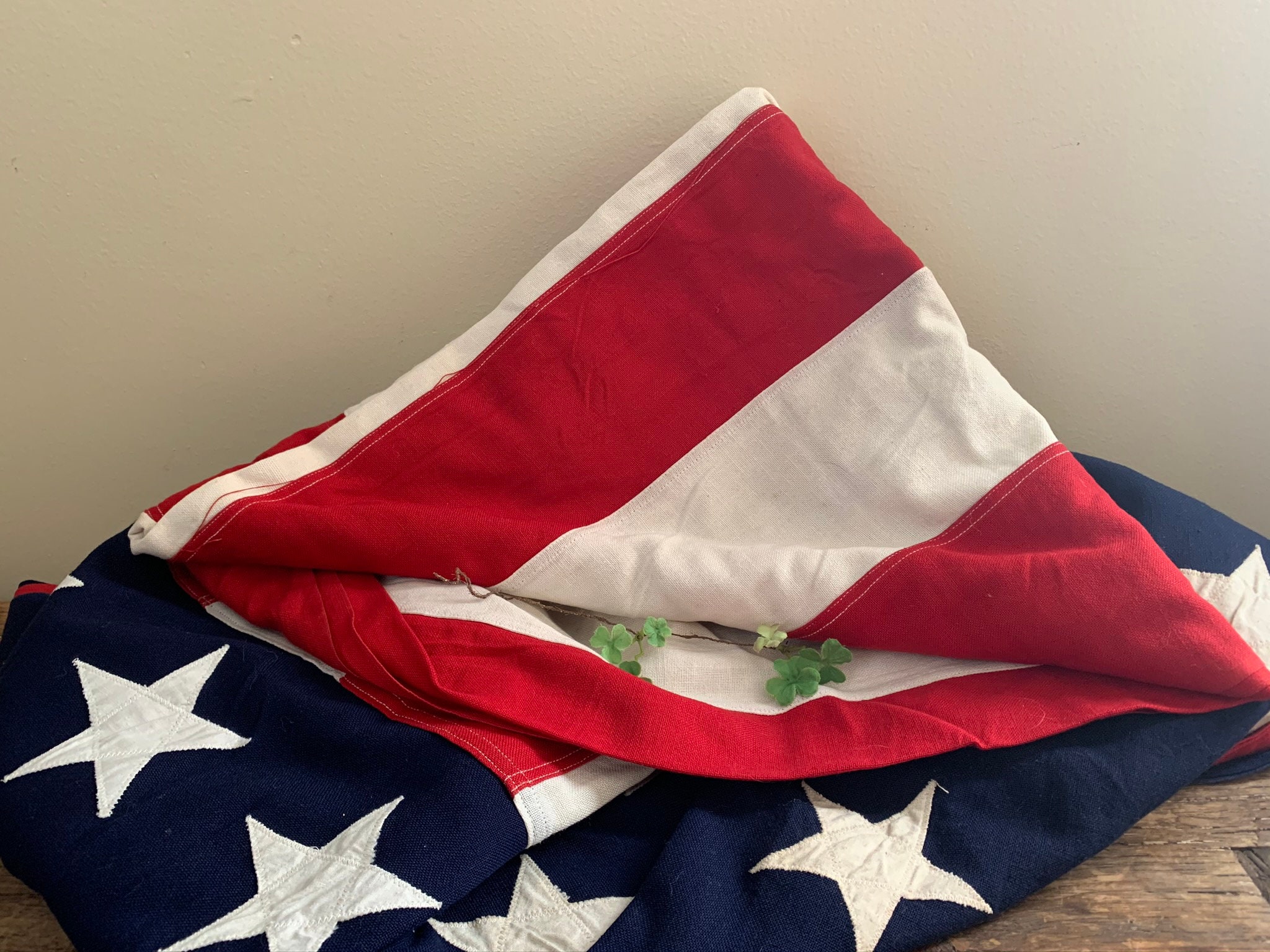 Vintage 48 Star WWII Flag Philadelphia Quartermaster Depot Internment ...