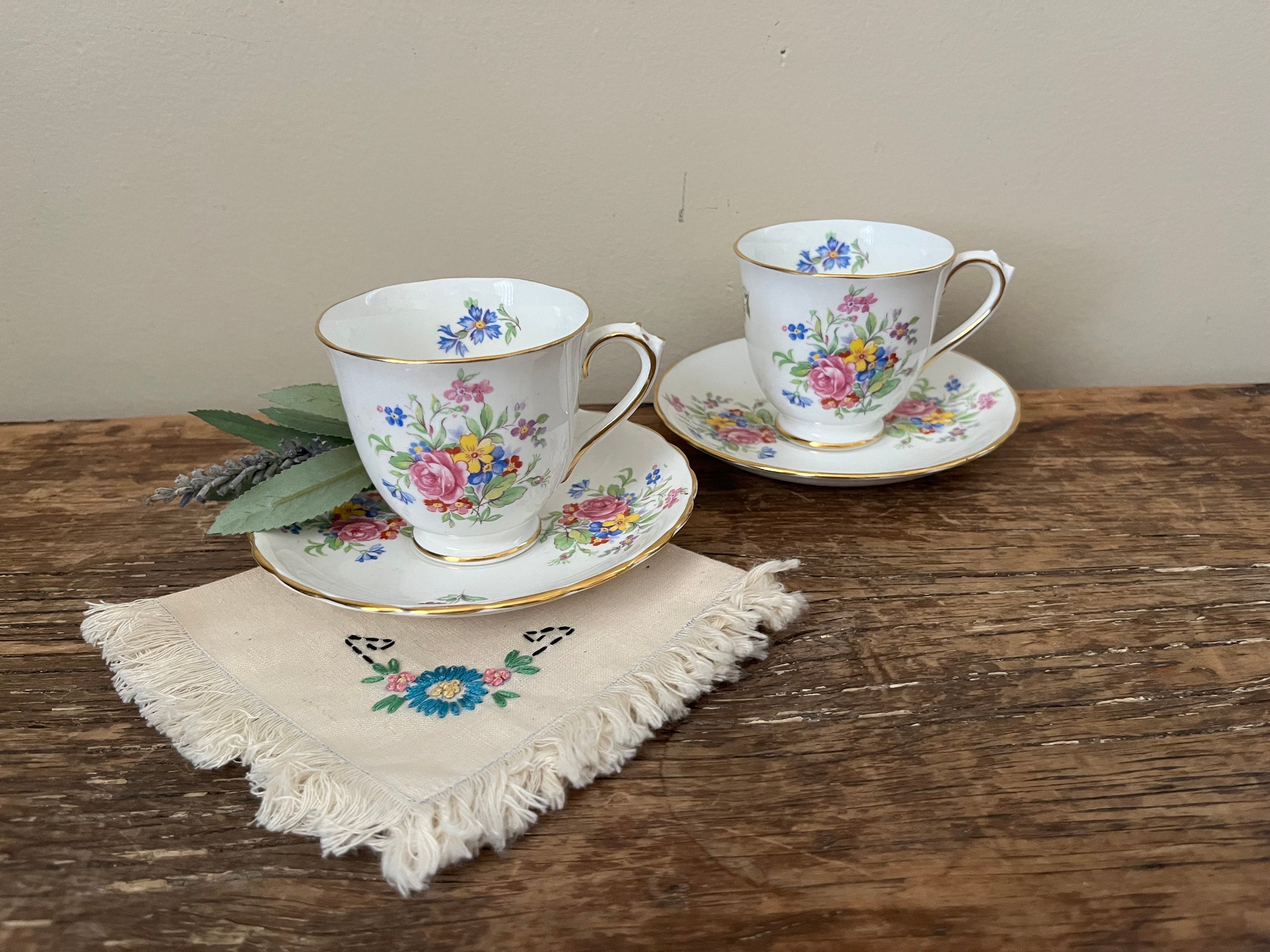 1950s New Chelsea Staffs Fine Bone China Tea Set Multicolor - Etsy