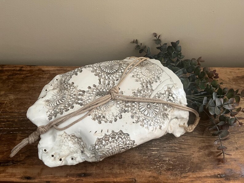Vintage OOAK Pressed Pottery Handmade Flower Pocket - Studio Pottery ...