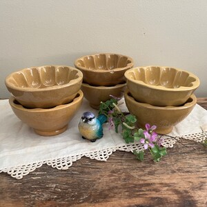 Set of 2 Antique Stoneware Mold W/ Swirl Pattern - Vintage Pudding ...