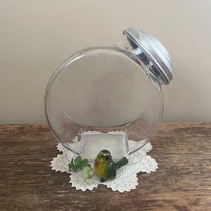 Vintage General Store Candy Jar - Glass Countertop Candy Jar Container ...