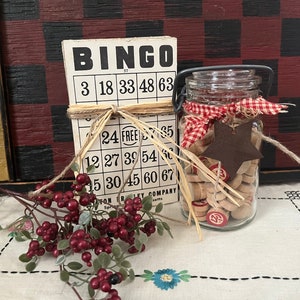 Vintage Bingo Game Cards Wood Numbers and Card Markers - Vintage Bingo ...