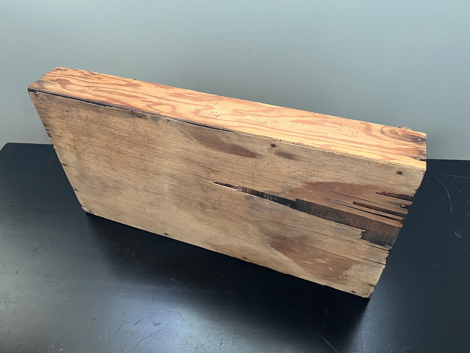 Primitive Wood Tote Box - Farmhouse Caddy - Handmade Chippy Paint Tote ...