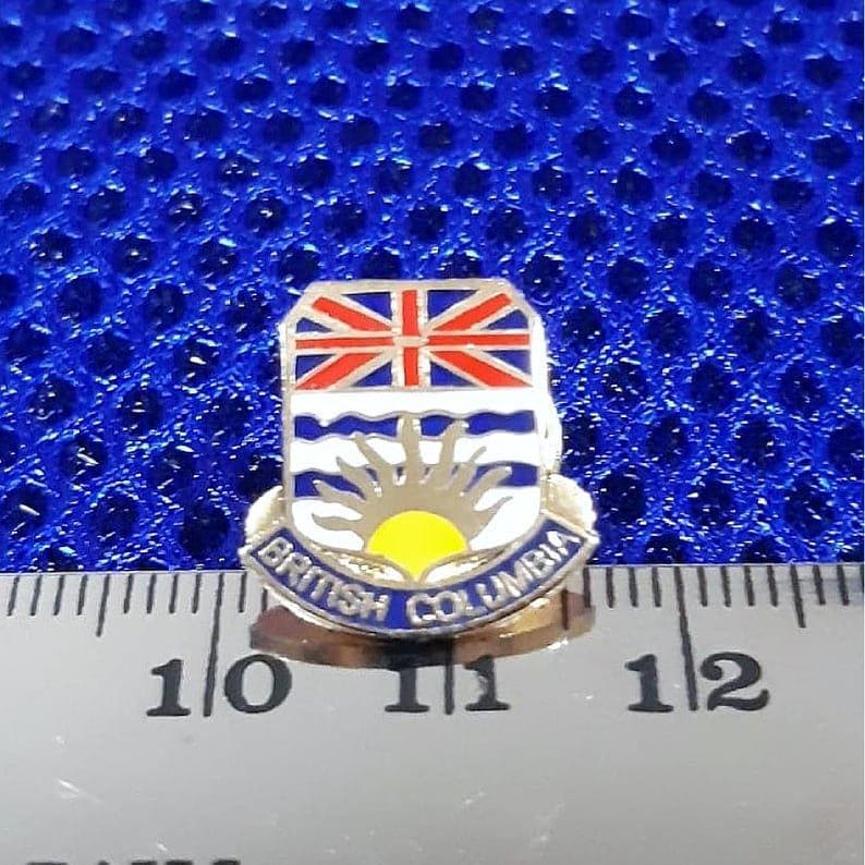 Classic-“british Columbia Provincial Shield” Lapel Pin - Etsy Canada