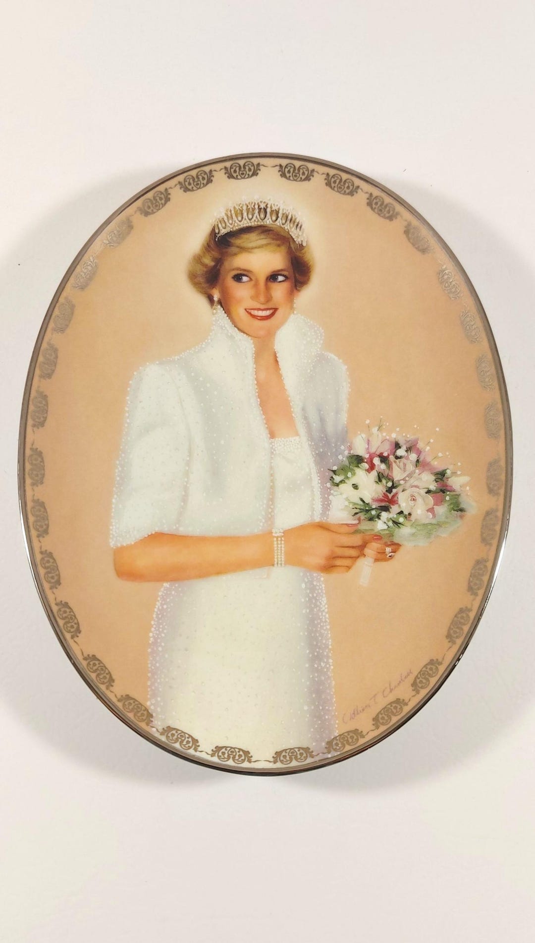 Princess Diana Plate: Queen of Hearts Collection, Bill Chambers Art - Etsy