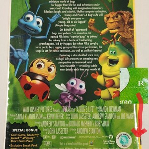 A Bug’s Life VHS (francis Cover)-limited Edition Walt Disney Home Video ...
