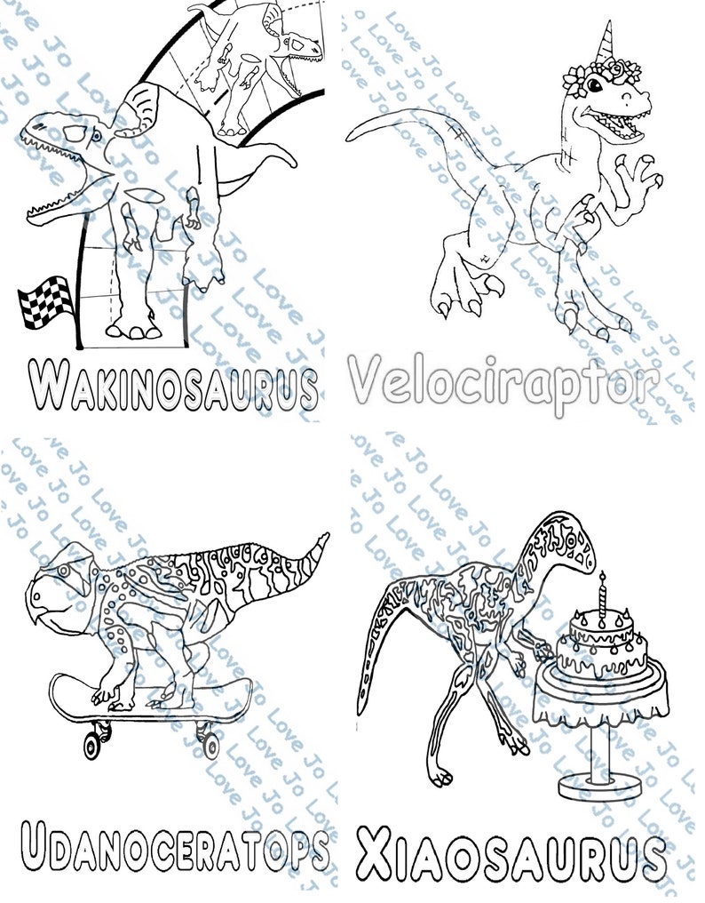 Gamma & Me-series 1-dinosaurs A to Z-coloring Book - Etsy Canada