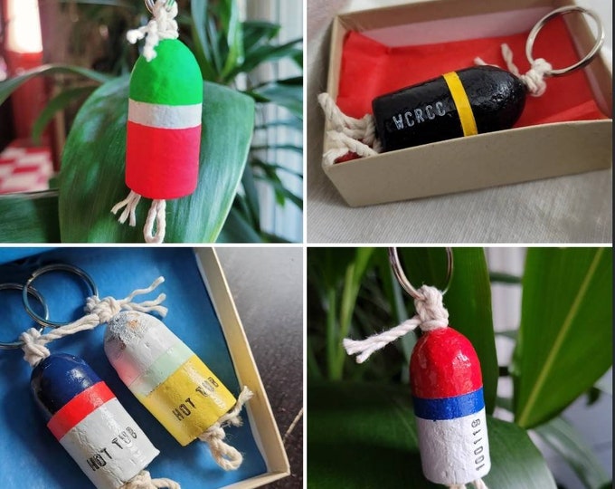 Buoy Keychain, Add Some Bling, Recycled and Beaded - Etsy