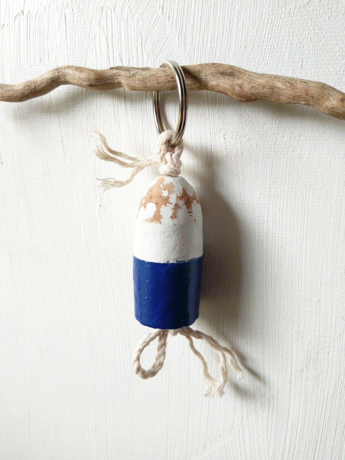 Buoy Keychain Upcycled Wine Cork Distressed Finish - Etsy