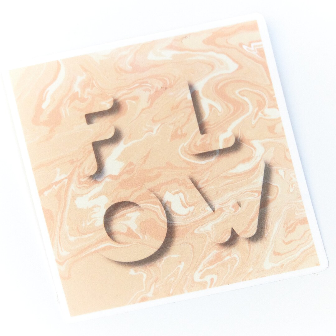 Flow Yoga Zen Vinyl Sticker Laptop Sticker Water - Etsy