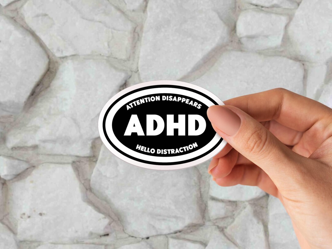 Funny ADHD Vinyl Sticker: Relatable Neurodivergent Affirmation - Etsy