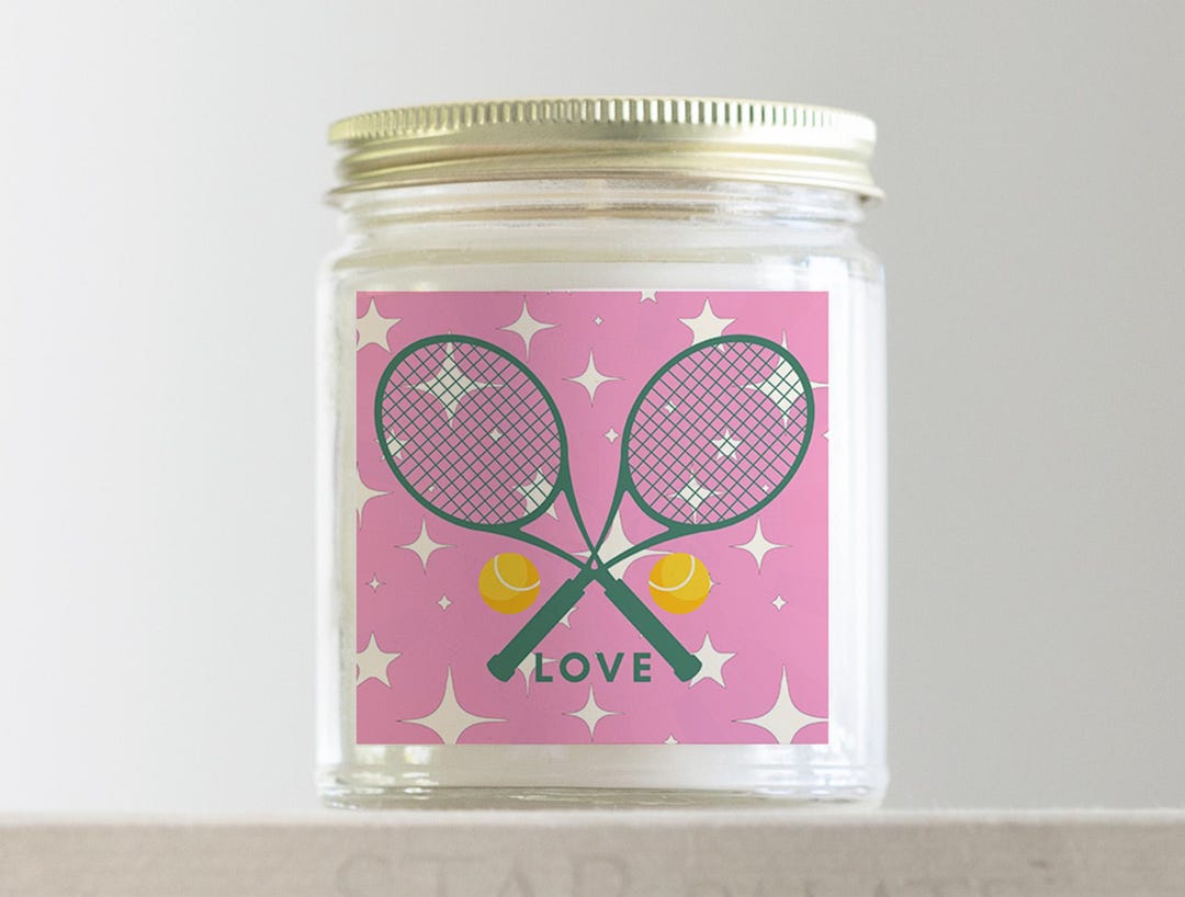 Tennis Love Candle: Wimbledon Inspired, Natural Soy Wax - Etsy
